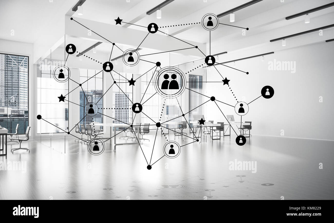 Networking and wireless connection as concept for effective mode Stock ...
