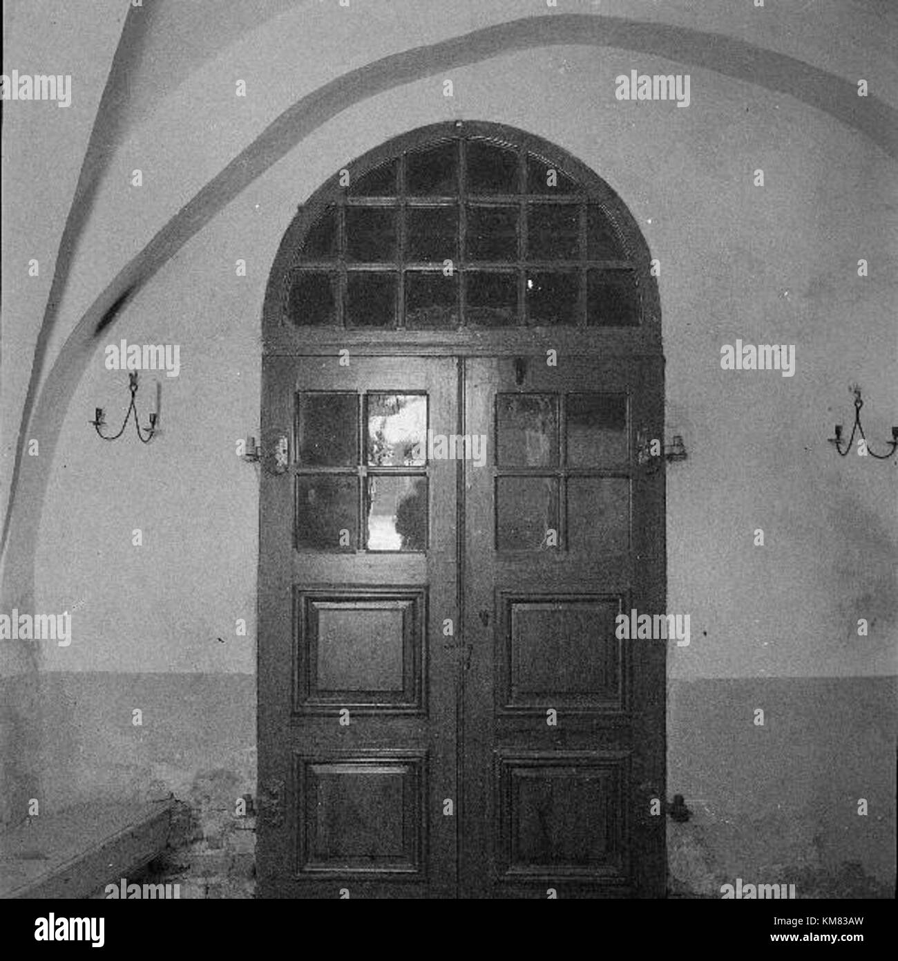 Church on lake in Black and White Stock Photos & Images - Alamy