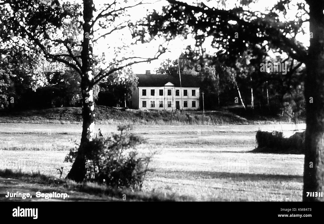 This vintage postcard from Segeltorp, a suburban area in Sweden ...