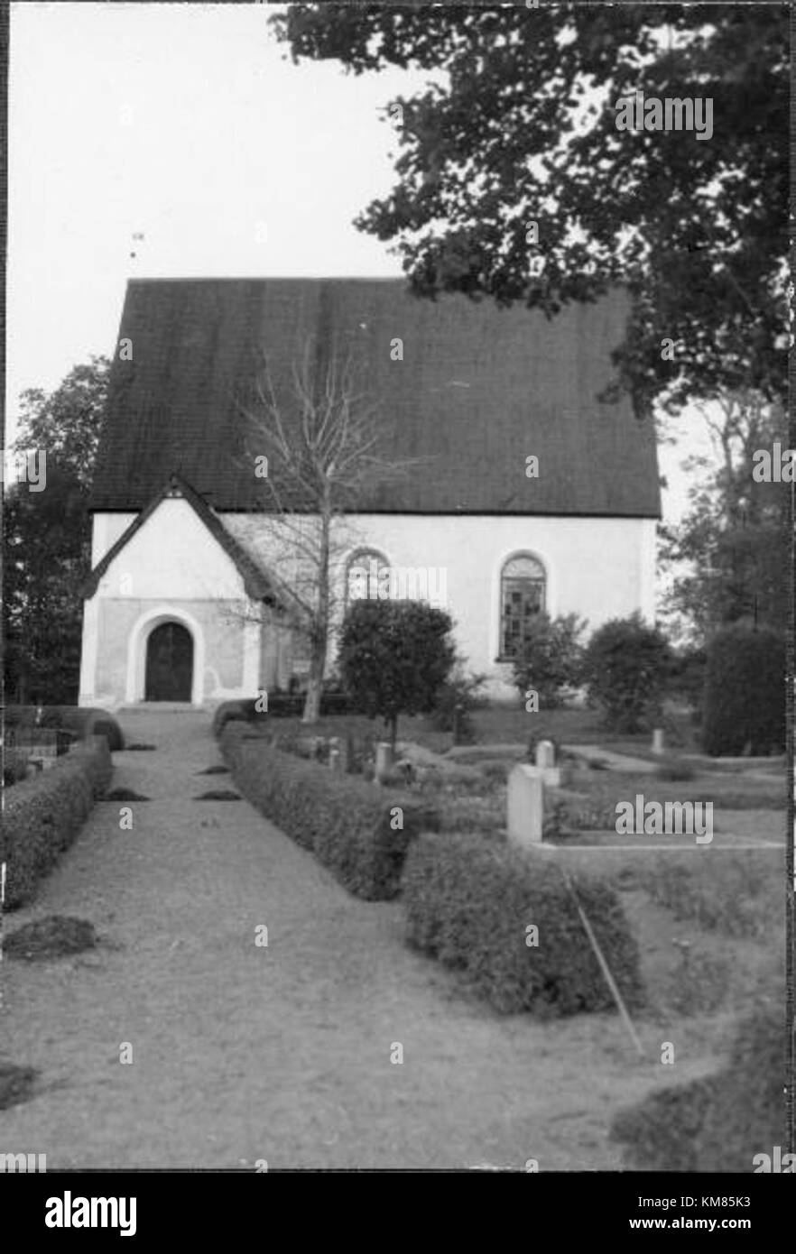 Knivsta Church, located in Sweden and cataloged under KMB ID ...