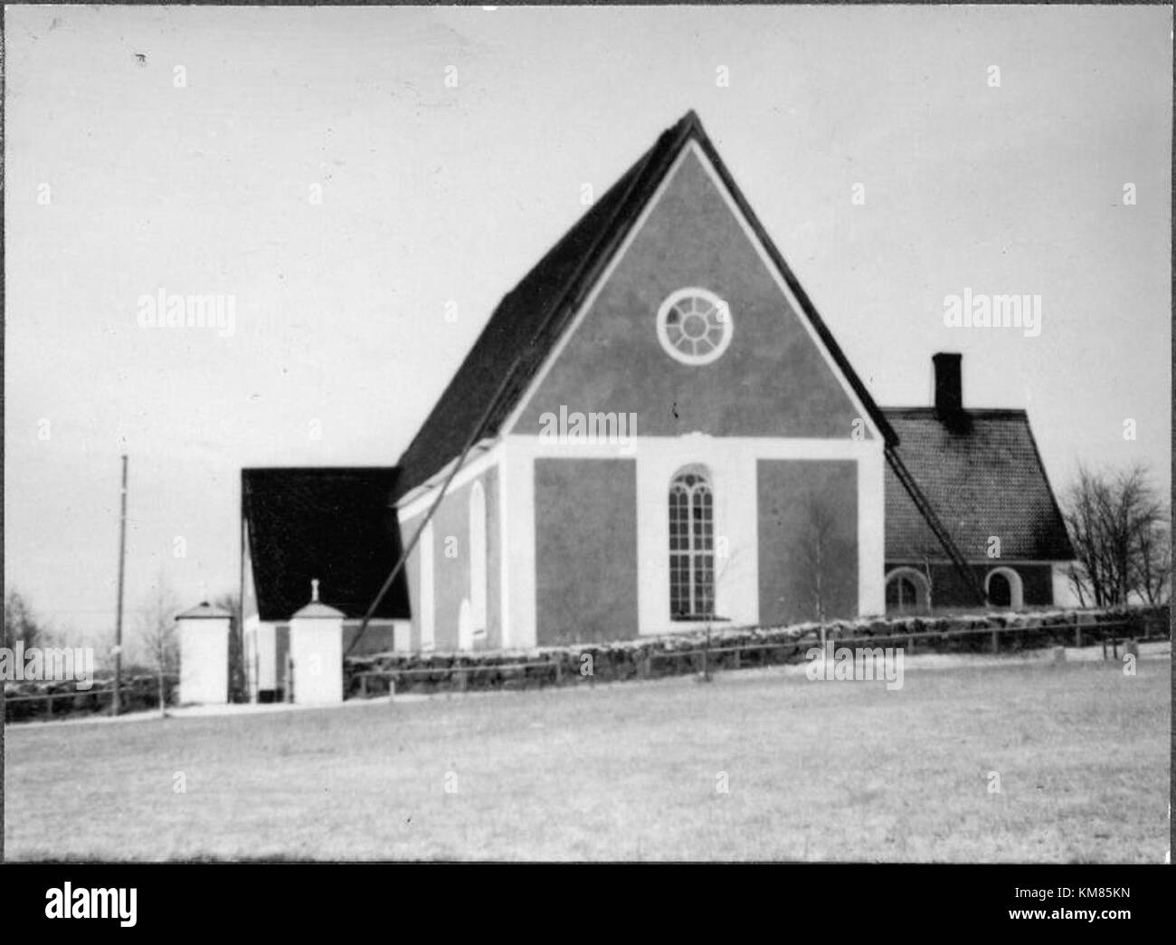 A photograph of Kalix Church in Sweden, known for its historic ...