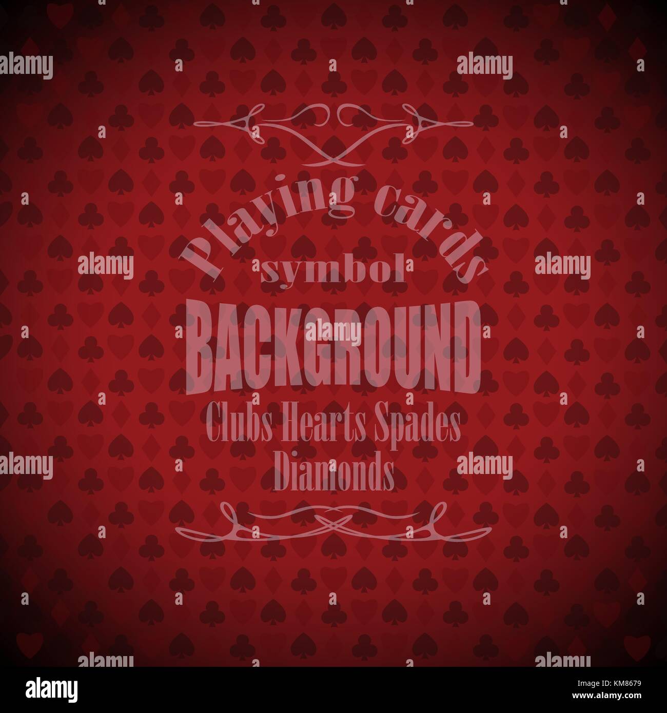 playing poker blackjack cards symbol background Stock Vector Image ...