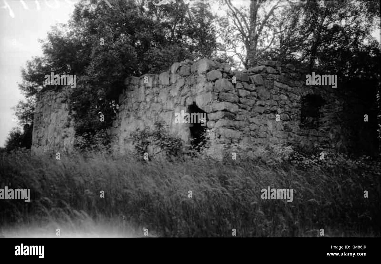 Rya Church Ruin in Sweden is a historical site, representing medieval ...