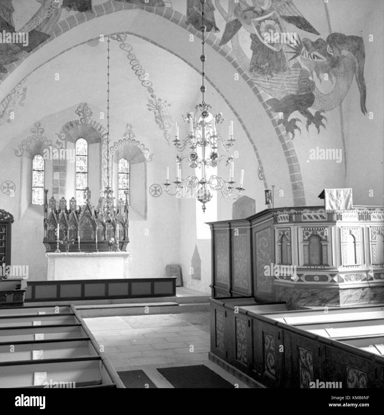 Lojsta Church, located in Sweden, is a historical religious site ...