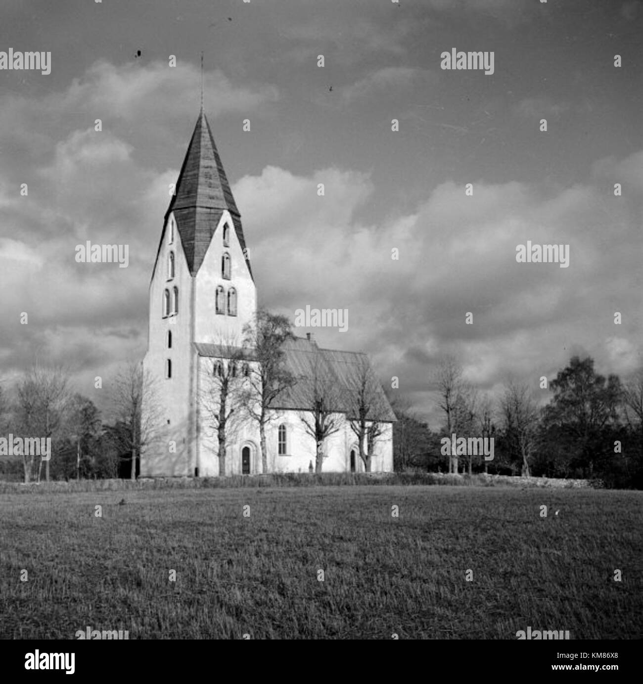 Lojsta Church, located in Gotland, Sweden, features a Romanesque choir ...