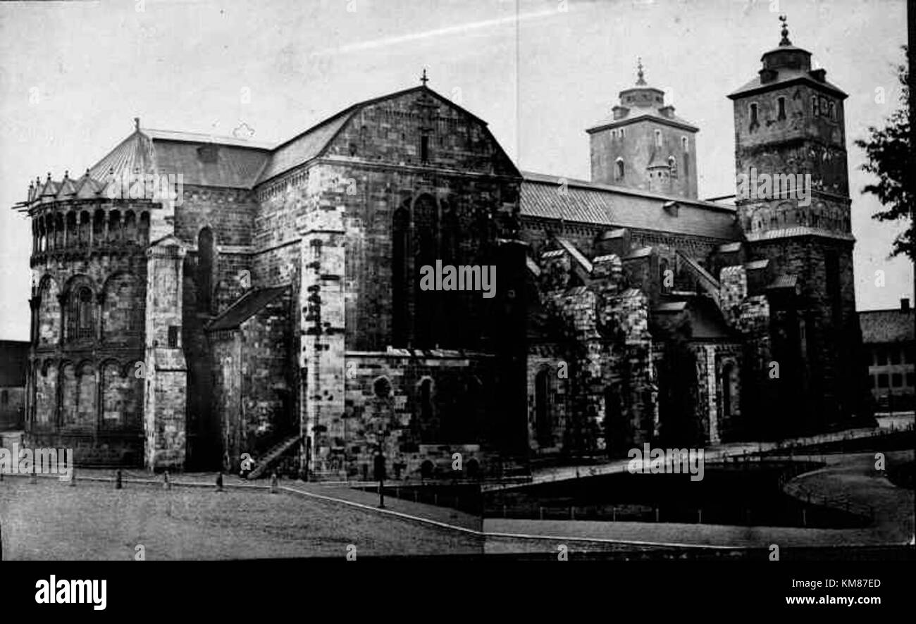 Lunds Domkyrka, also known as Lund Cathedral, is a Romanesque-style ...