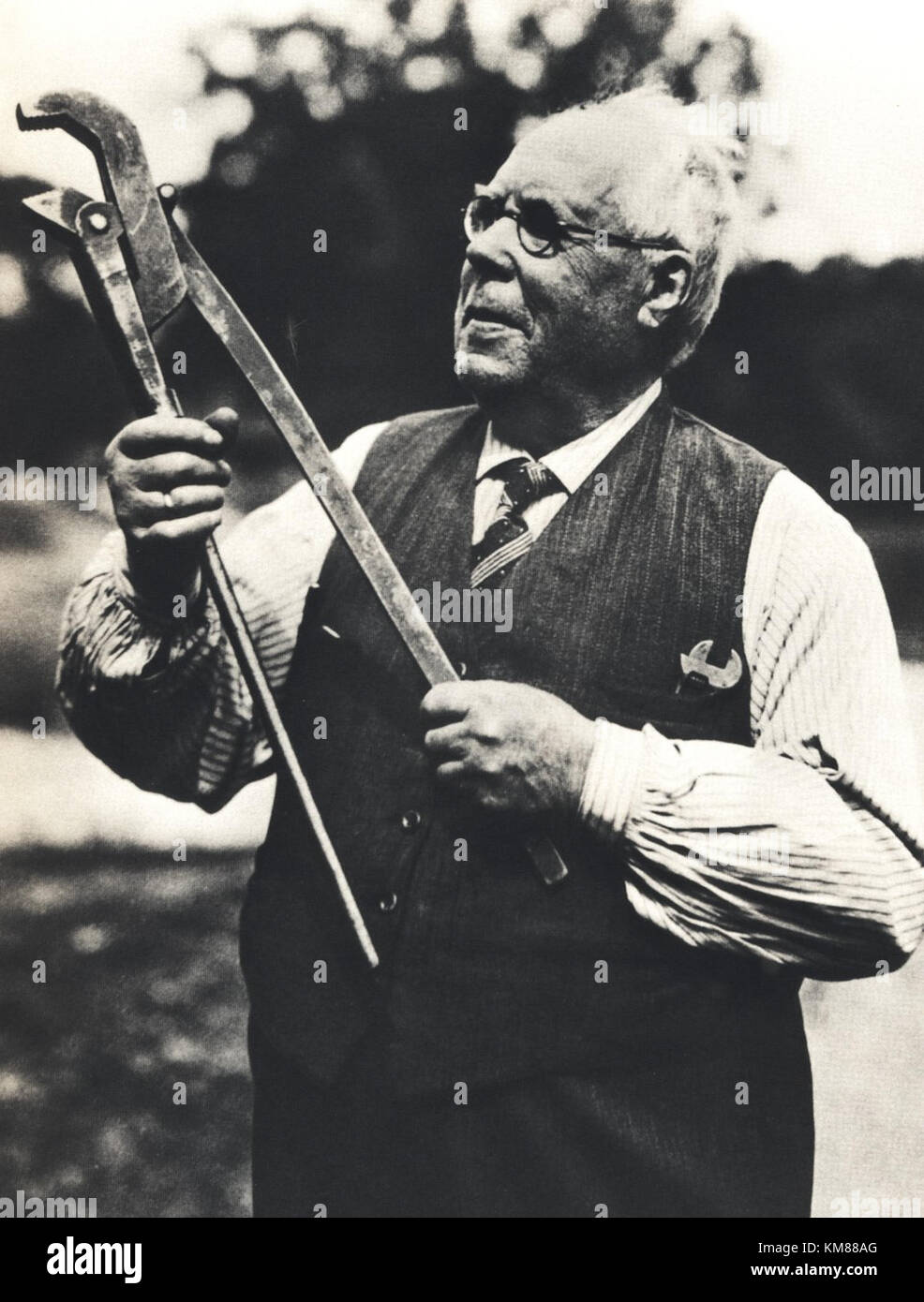 A photograph of J.P. Johansson, possibly taken in 1940, depicting his ...