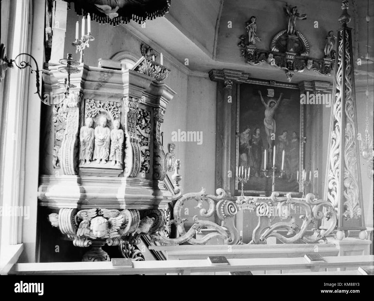 A photograph of Hietaniemi Church (Hietaniemen kirkko) in Helsinki ...