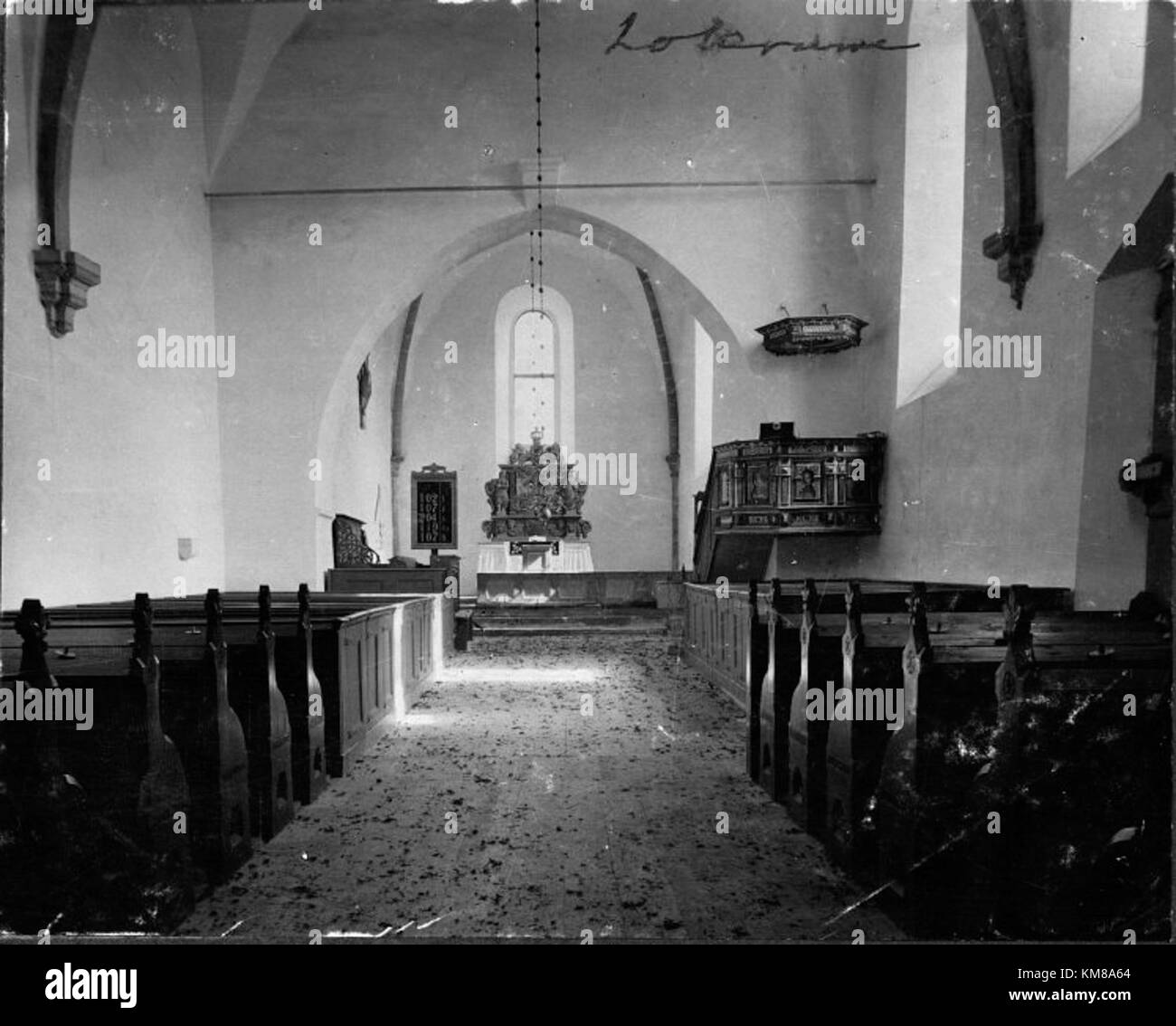Lokrume kyrka, a church located in Sweden, features unique ...