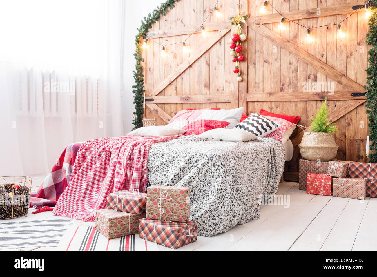 Christmas stocking bedroom hi-res stock photography and images - Alamy