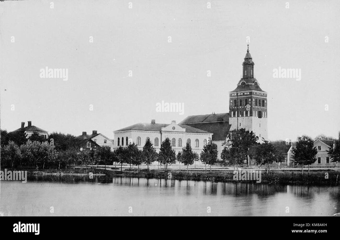 A photograph of Kristina Church, located in Sweden, showcasing its ...