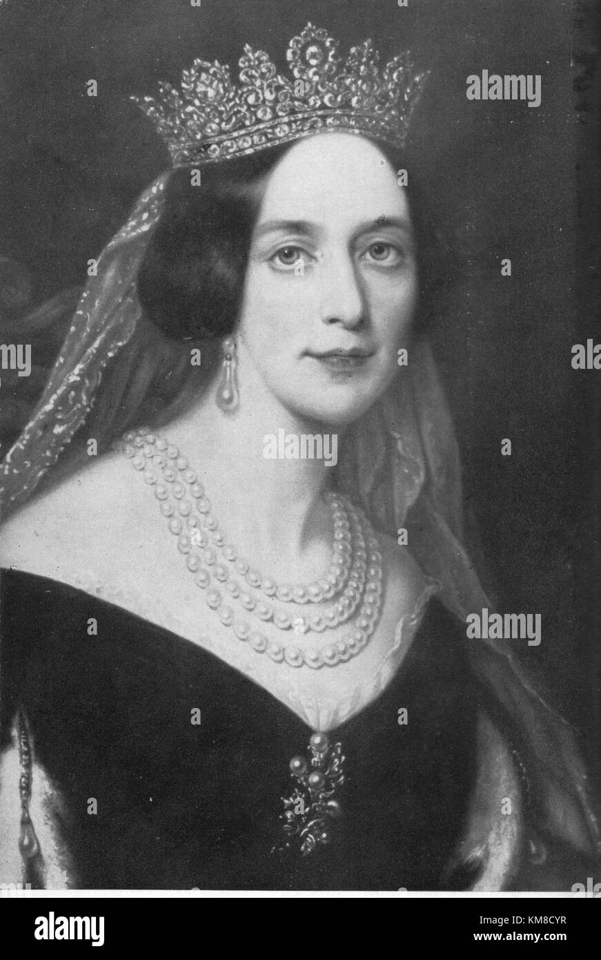 This painting by Axel Nordgren depicts Queen Josephine, showcasing her ...