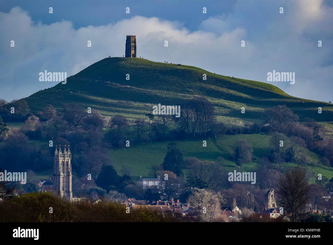 3 of Glastonbury’s historical landmarks. Tor Hill (st Michael’s chapel ...