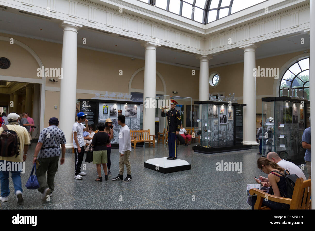General view inside the Welcome Center (containing security & a small ...