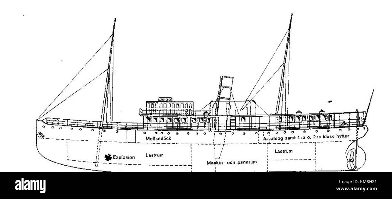 The MS Hansa, launched in 1899, was a passenger and cargo ship. Built ...