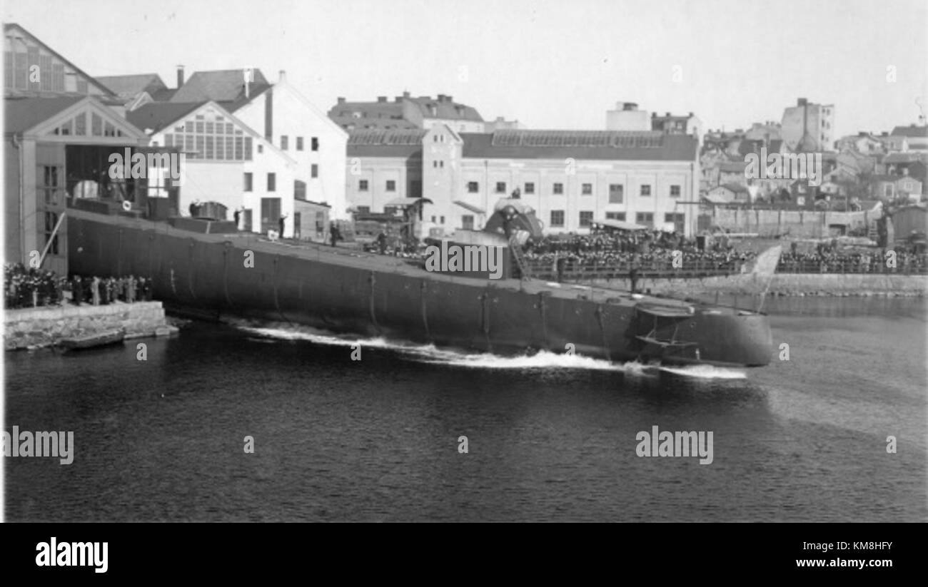 The HMS Stockholm, a Swedish passenger liner, was launched in the early ...