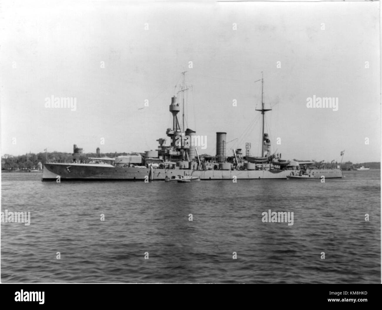 HMS Sverige, a Swedish battleship, was in operation in 1929. The ship ...