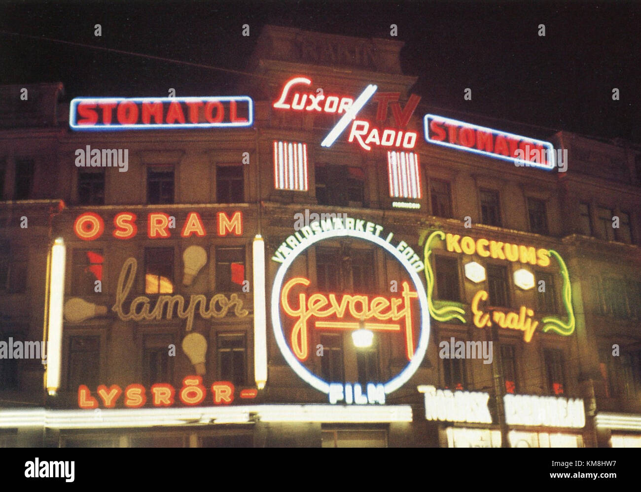 Ljusreklam, a prominent advertising company, designed this vintage ad ...