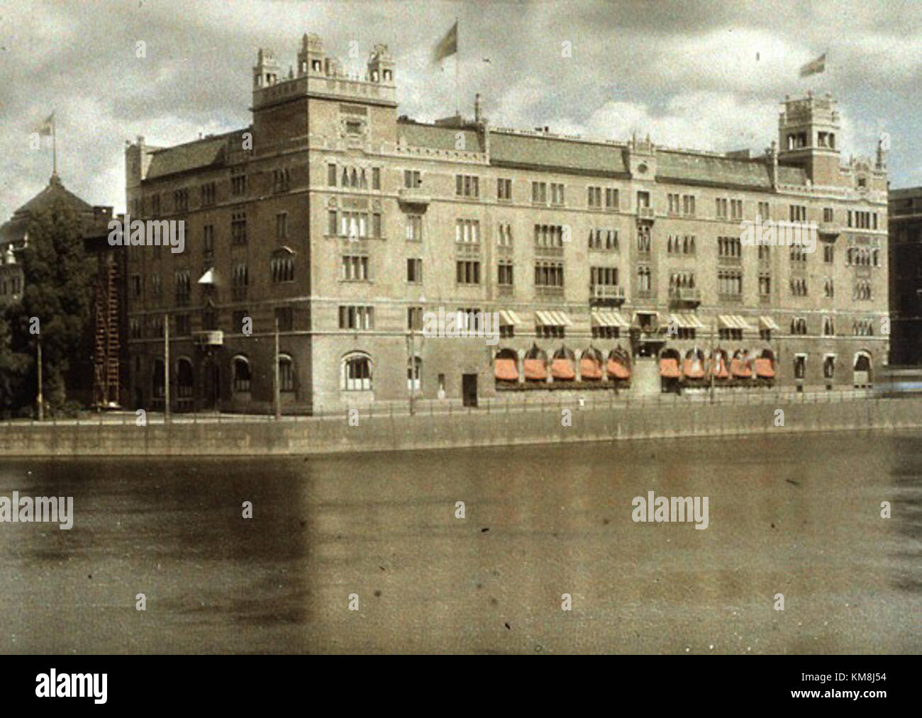 Rosenbad, photographed in 1935, a notable building in Stockholm, Sweden ...