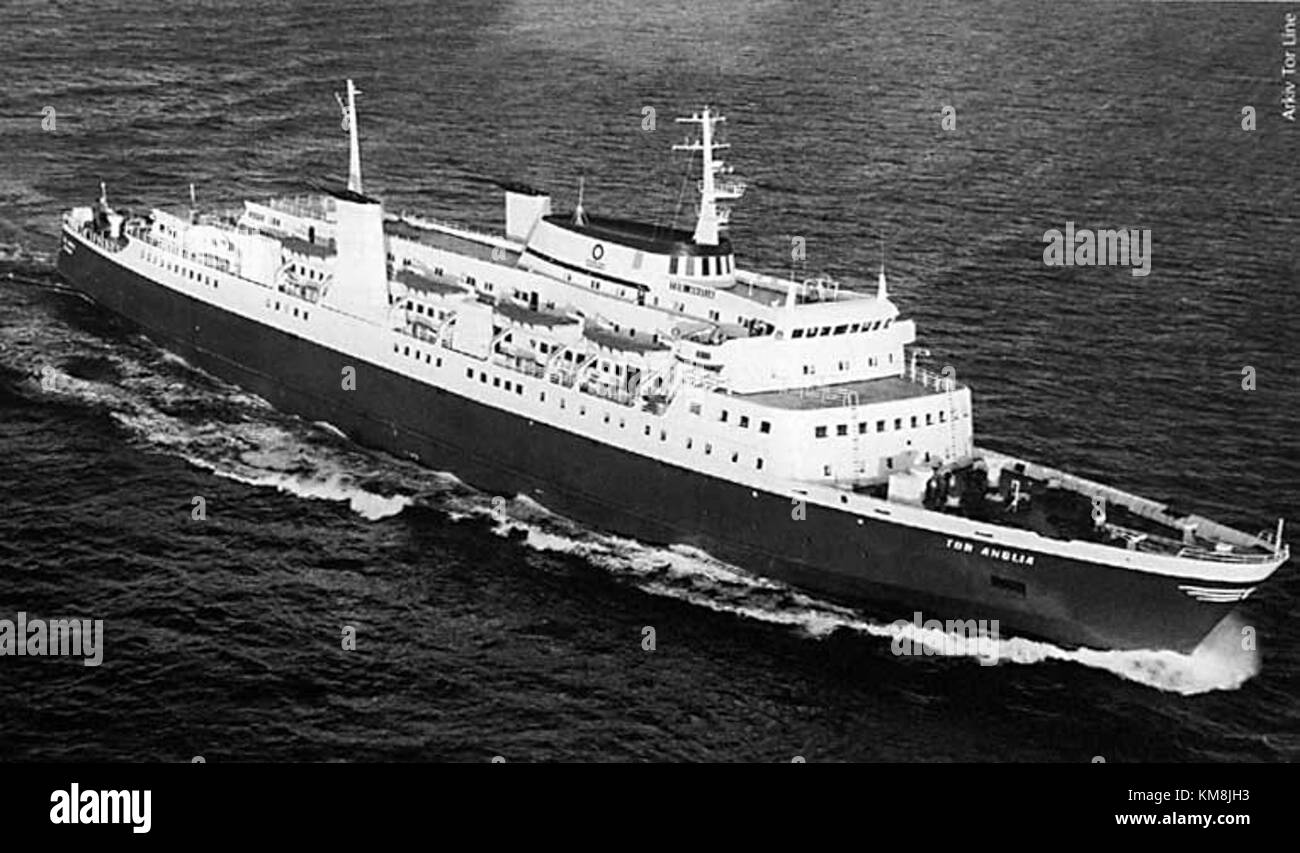 The MS Tor Anglia was a passenger ship known for its service in the ...