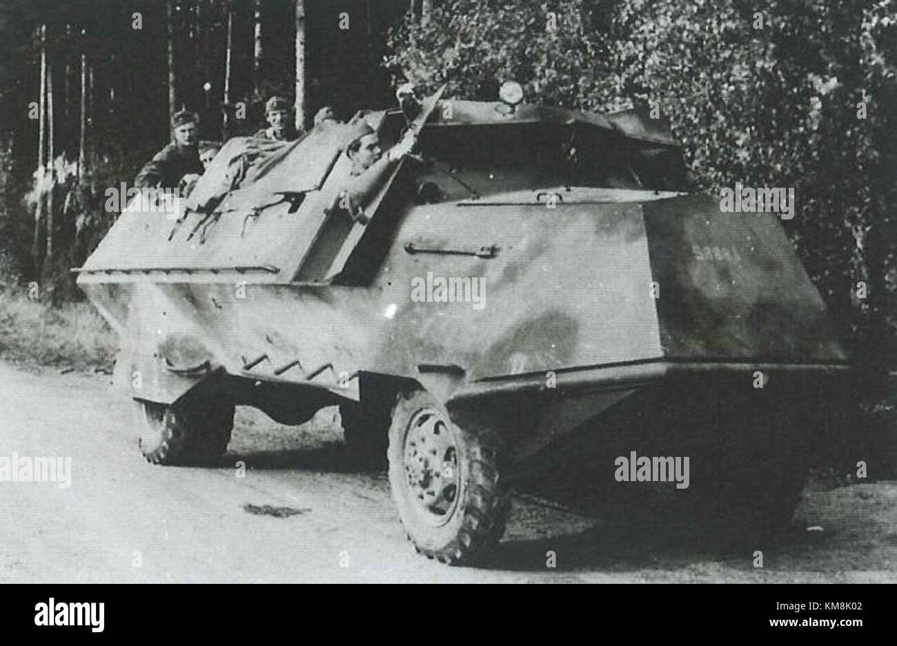 A military vehicle model SKP m42, representing the design and ...
