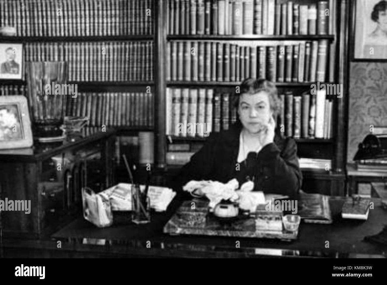 A portrait of Alexandra Kollontai, a key figure in early Soviet Russia ...