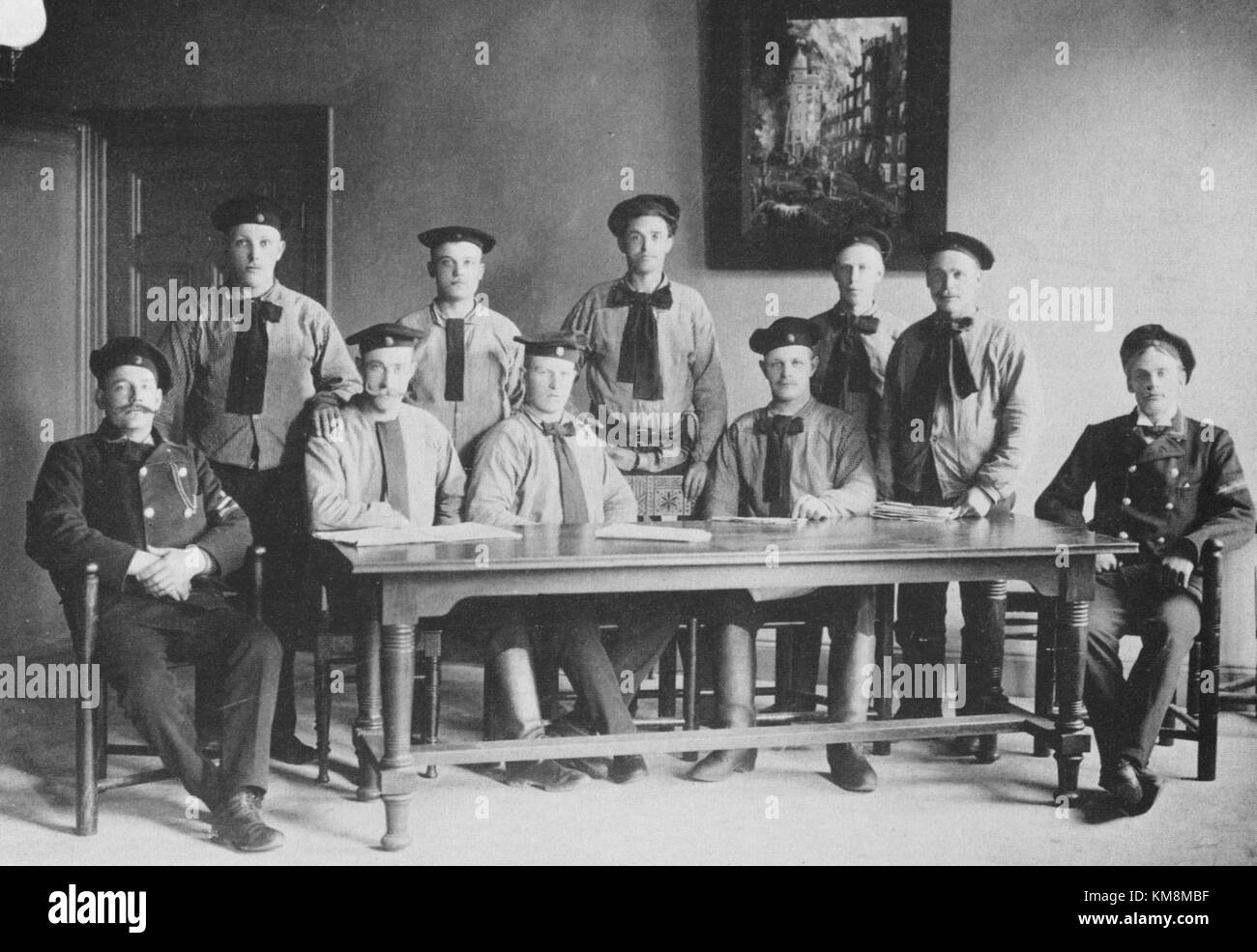 This image features a historic fire station building in Johannes, dated ...