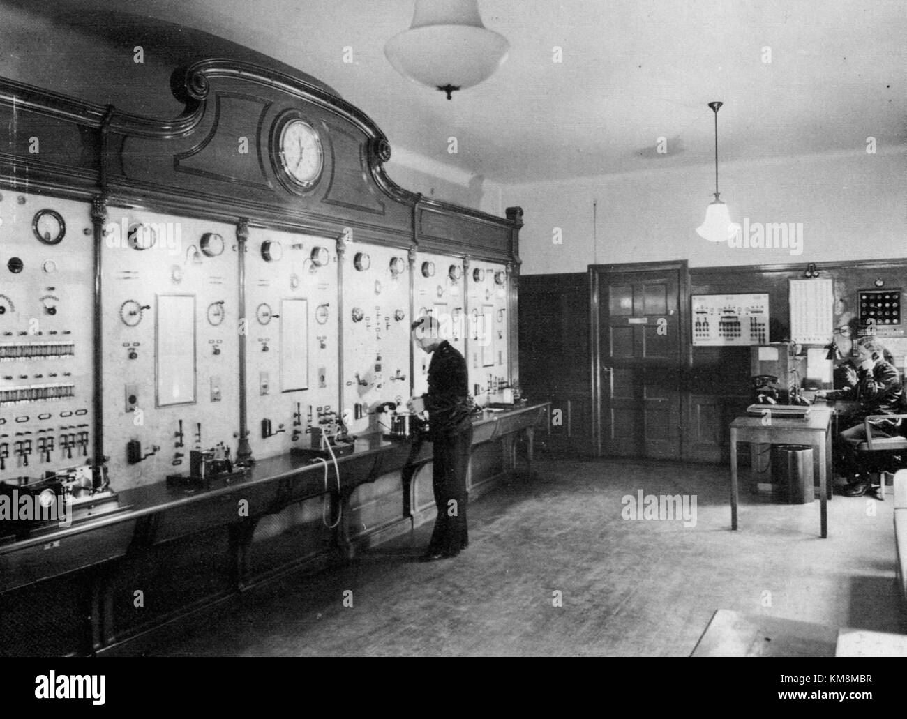 This image depicts a fire station in Johannes, Sweden, with a fire ...