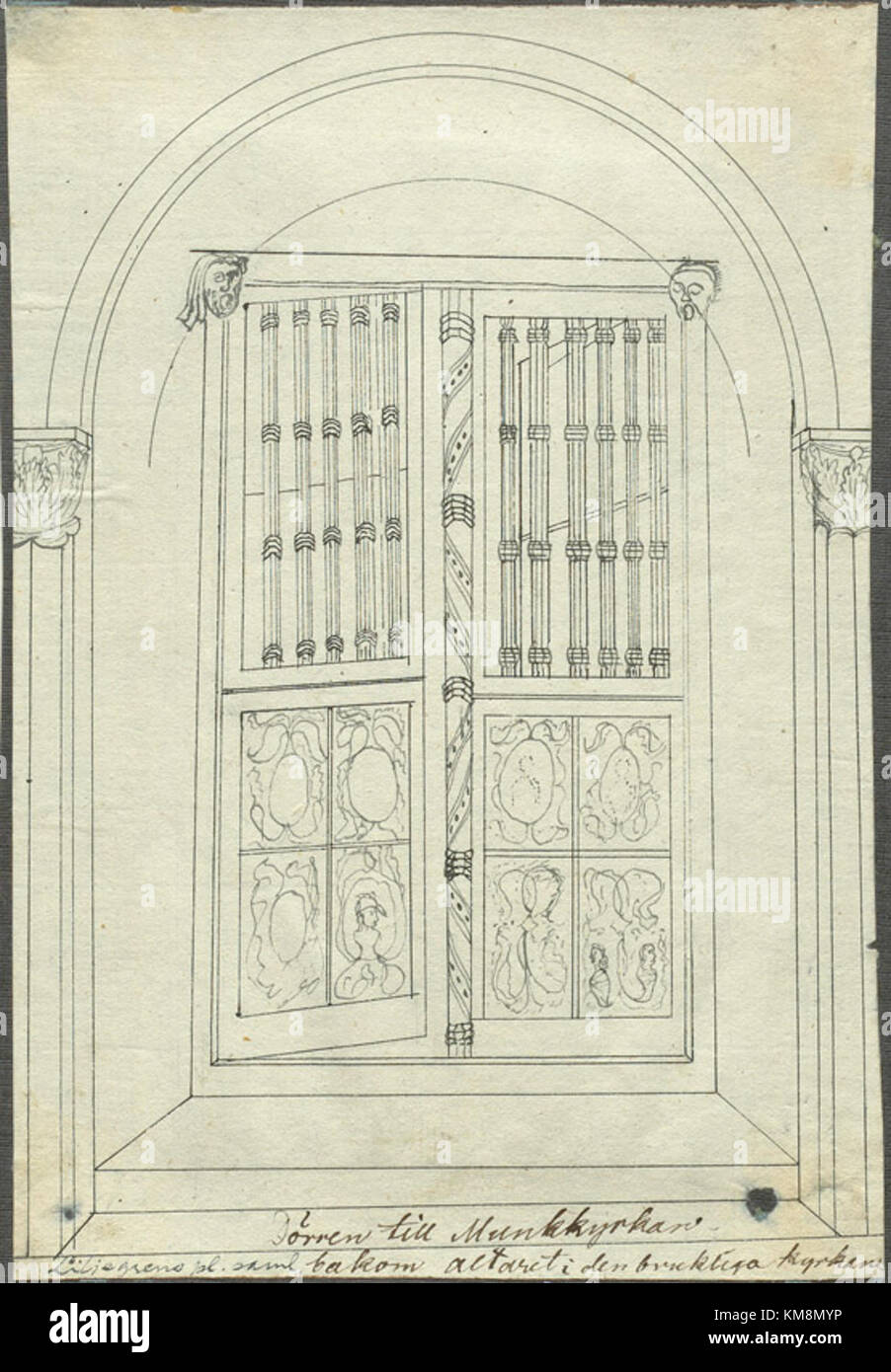 Lunds Domkyrka (Lund Cathedral) in Sweden, captured as part of the ...