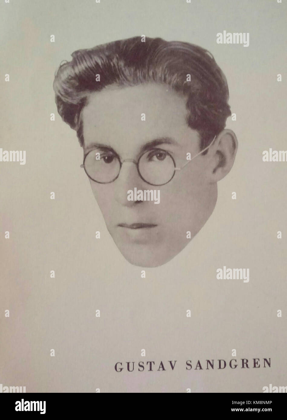 Gustav Sandgren 1932 Stock Photo - Alamy
