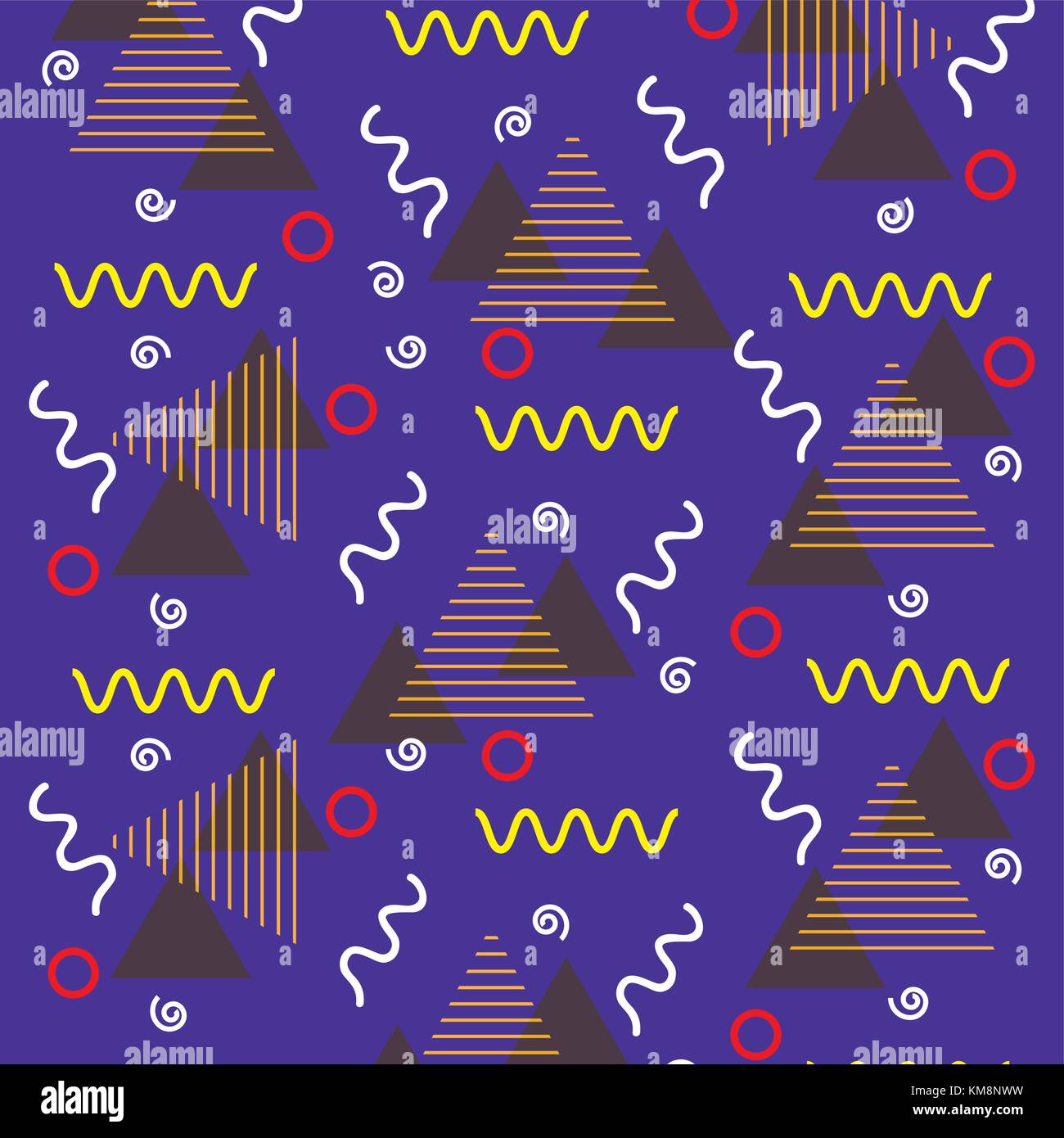 lines figures and colors young pattern background vector illustration ...