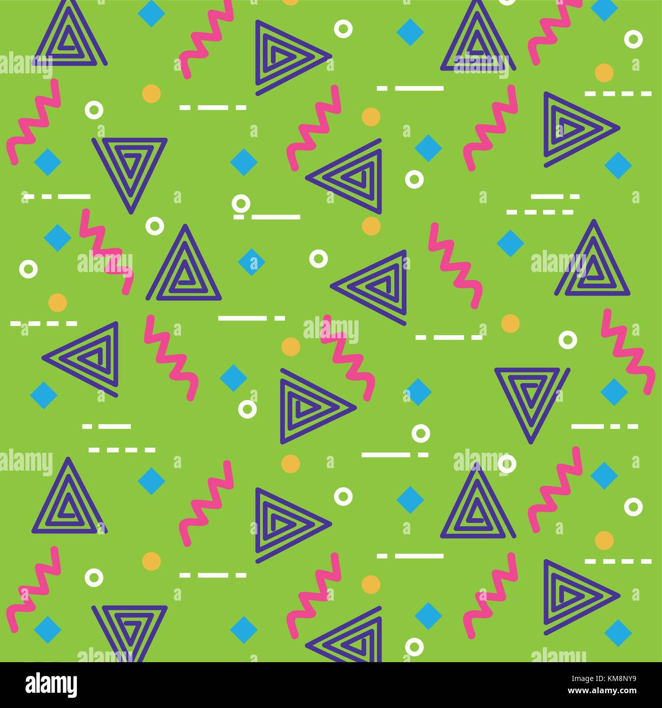 lines figures and colors young pattern background vector illustration ...