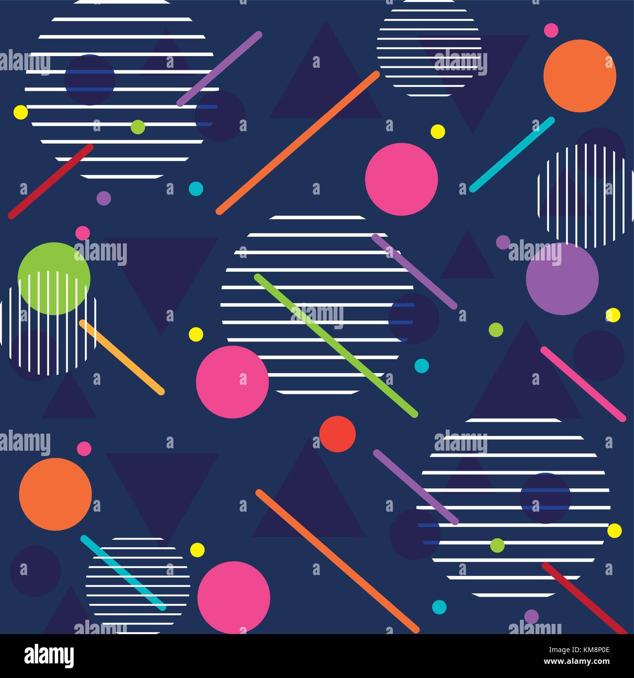 lines figures and colors young pattern background vector illustration ...