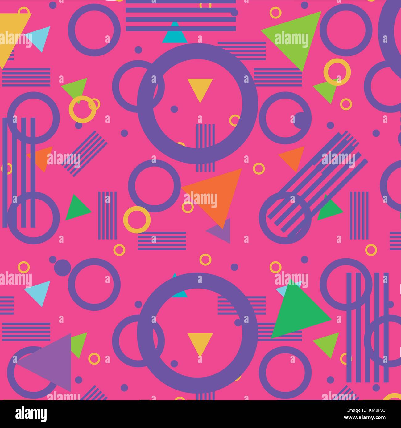 lines figures and colors young pattern background vector illustration ...