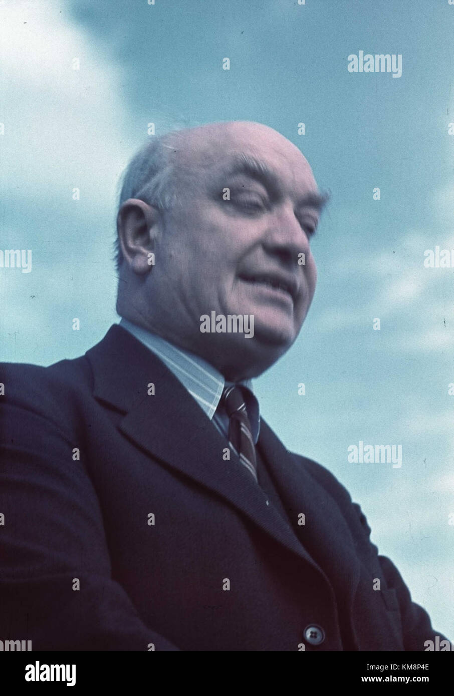 Per Albin Hansson, a prominent Swedish political figure, is depicted in ...