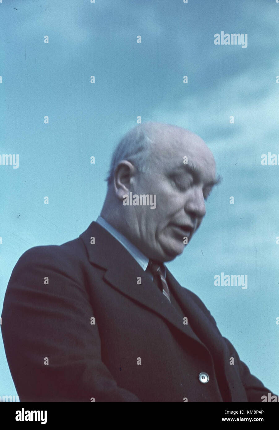 This image shows Per Albin Hansson, the Swedish politician, in 1941 ...