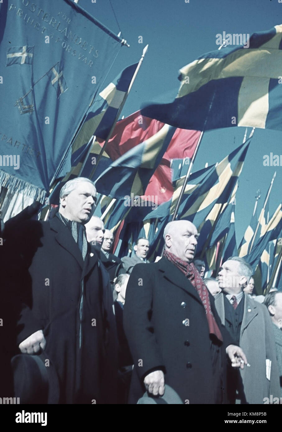 Per Albin Hansson, the Swedish politician, is photographed on May 1 ...