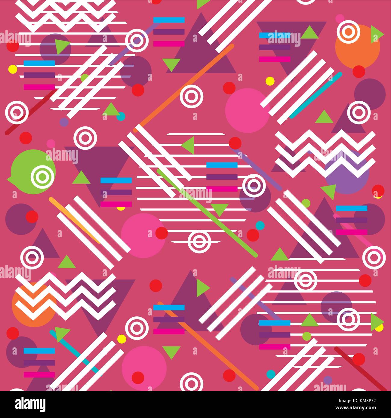 lines figures and colors young pattern background vector illustration ...
