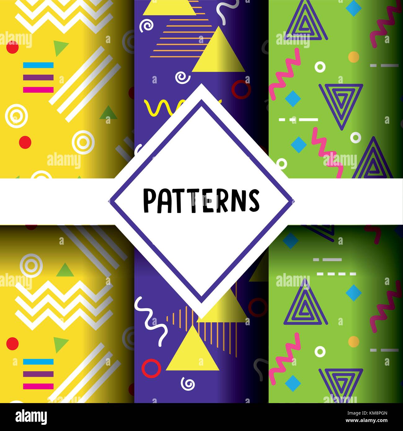 Lines figures colors patterns hi-res stock photography and images - Alamy