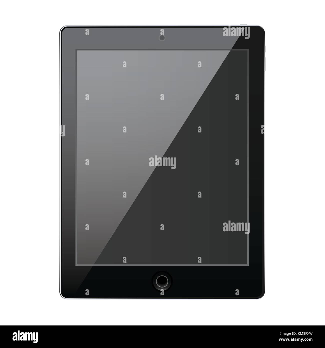 New realistic tablet modern style isolated on white background Stock ...