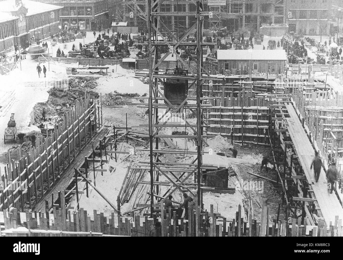 The Konserthuset construction work from April 1924 marks an important ...