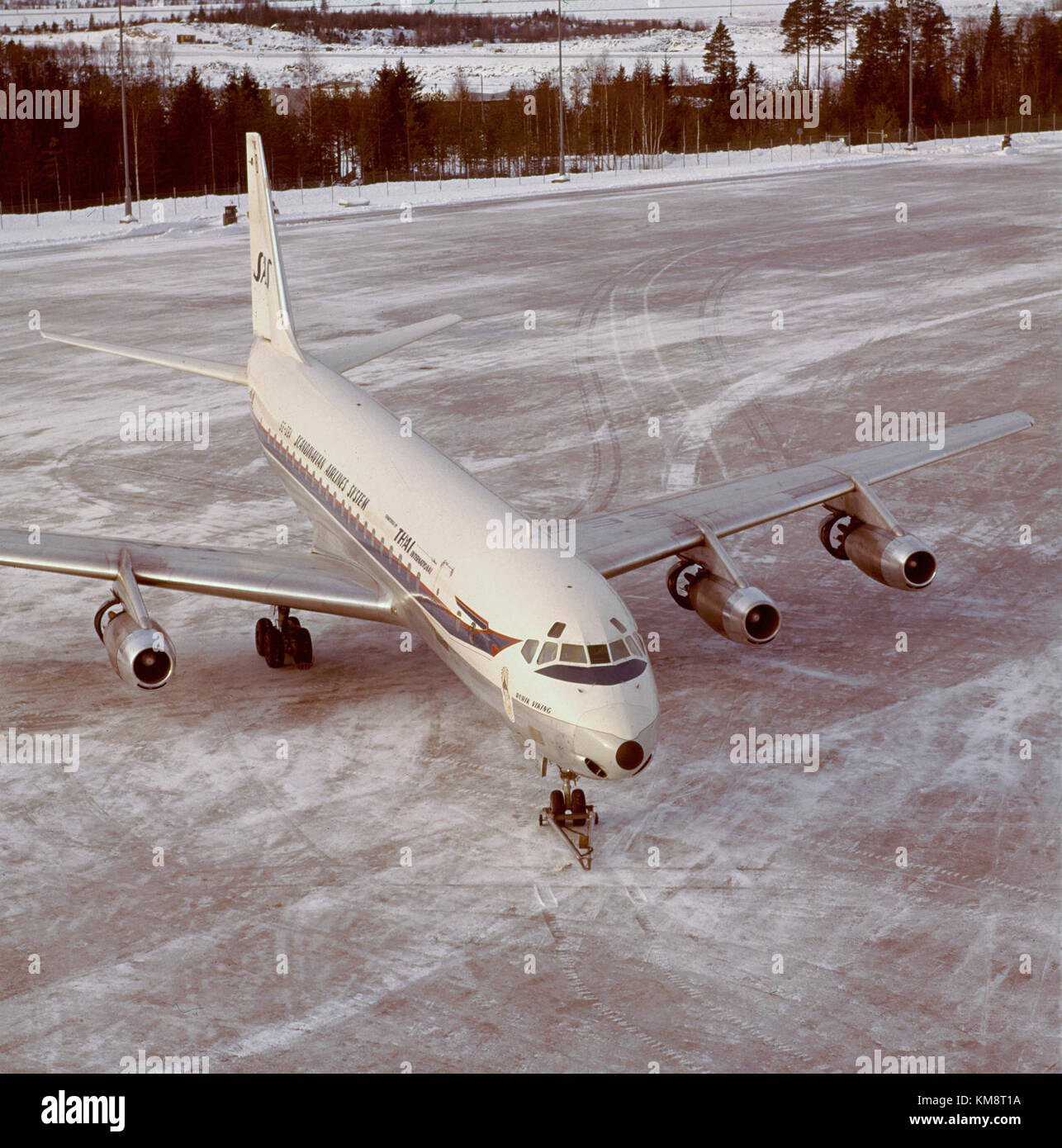 The SAS DC-8 33 aircraft, featured in the 1960s, was an important part ...