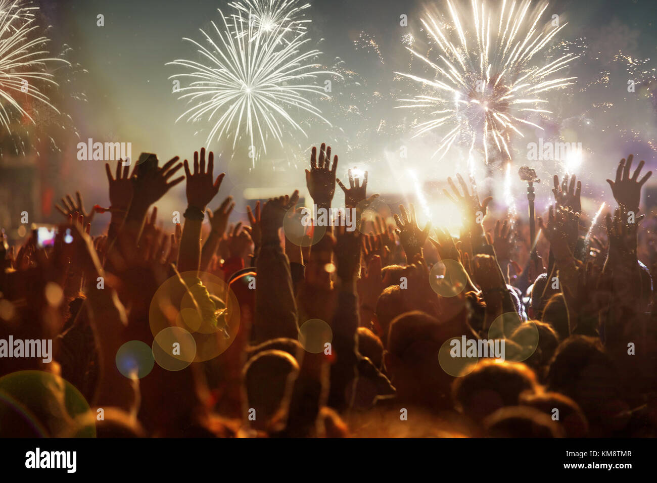 crowd at concert - summer music festival Stock Photo - Alamy