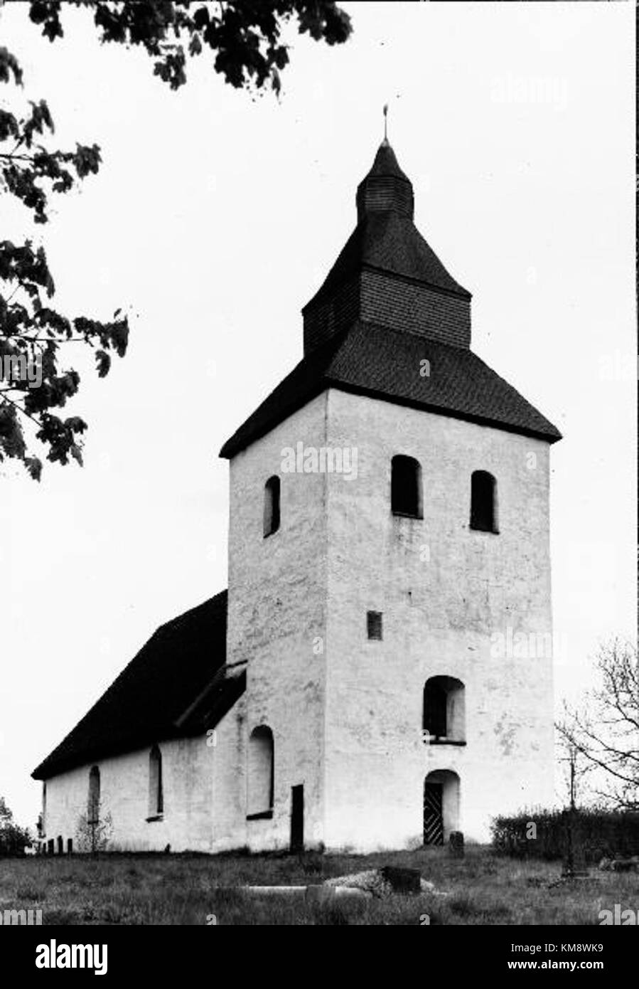 Hyssna Old Church, located in Hyssna, Sweden, is a historic wooden ...