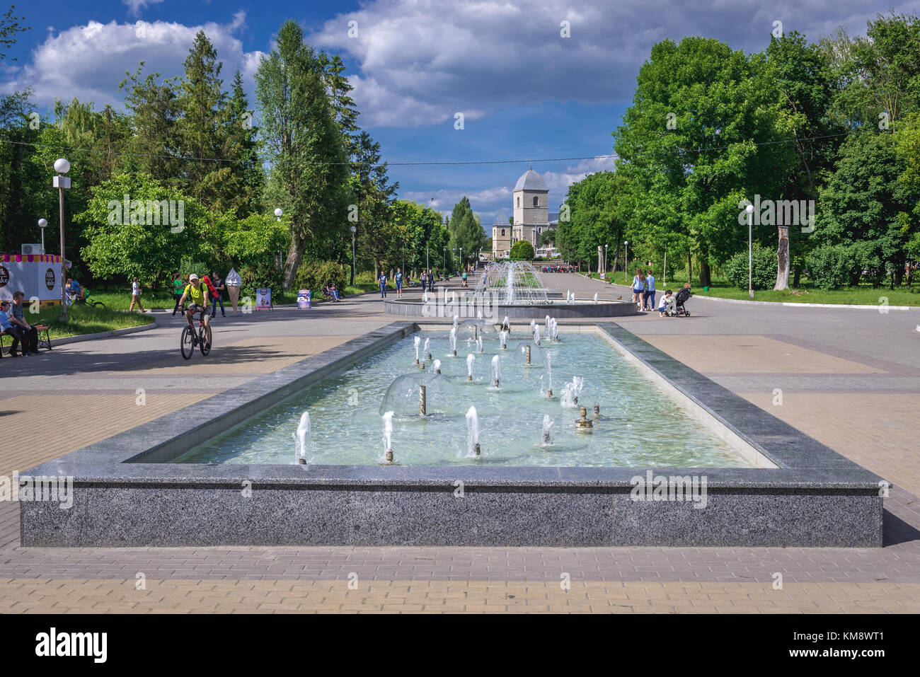 Topilche Hydropark in Ternopil city, administrative center of the ...