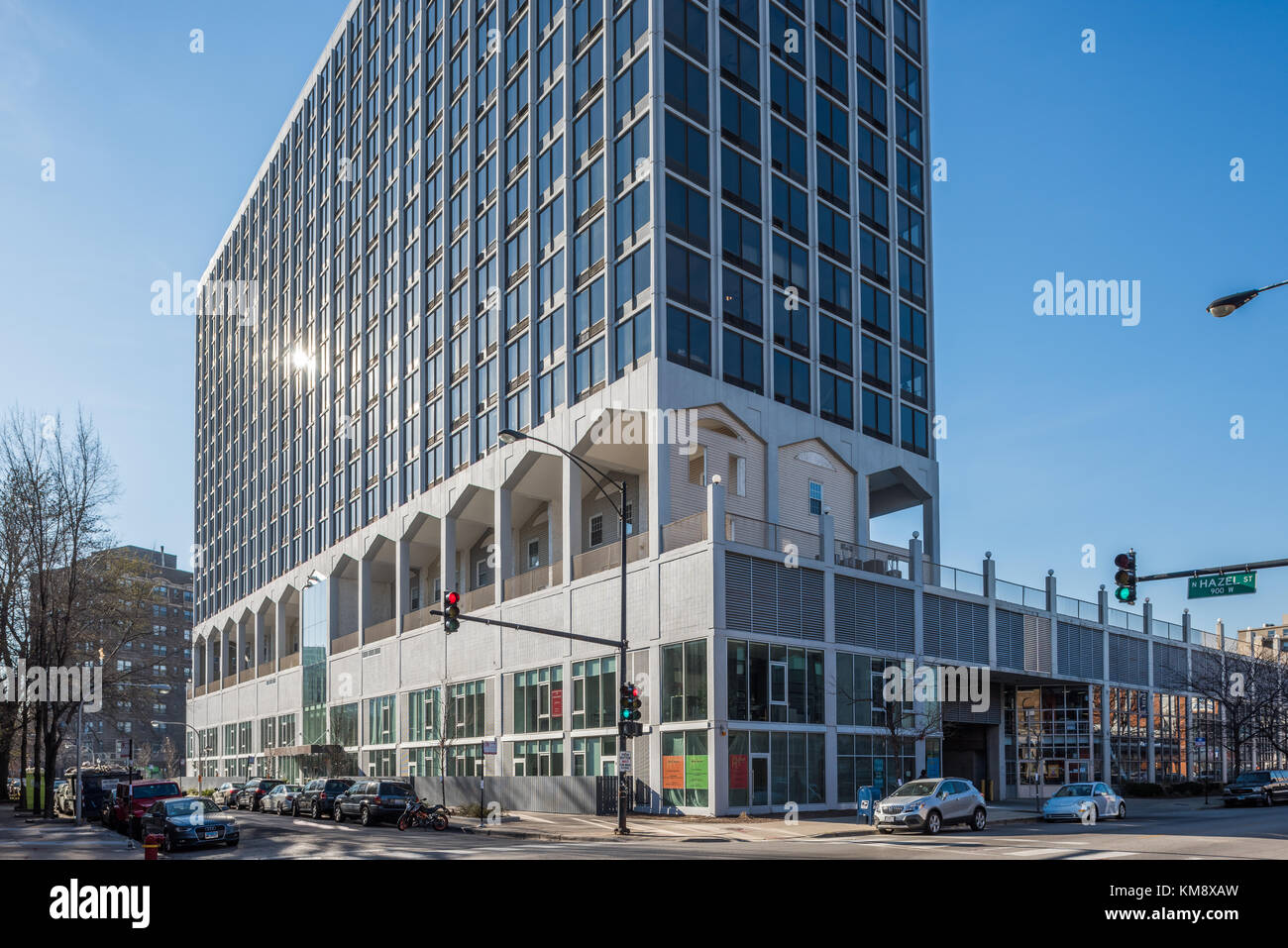 Exterior of Pensacola Place in Uptown, designed by architect Stanley ...