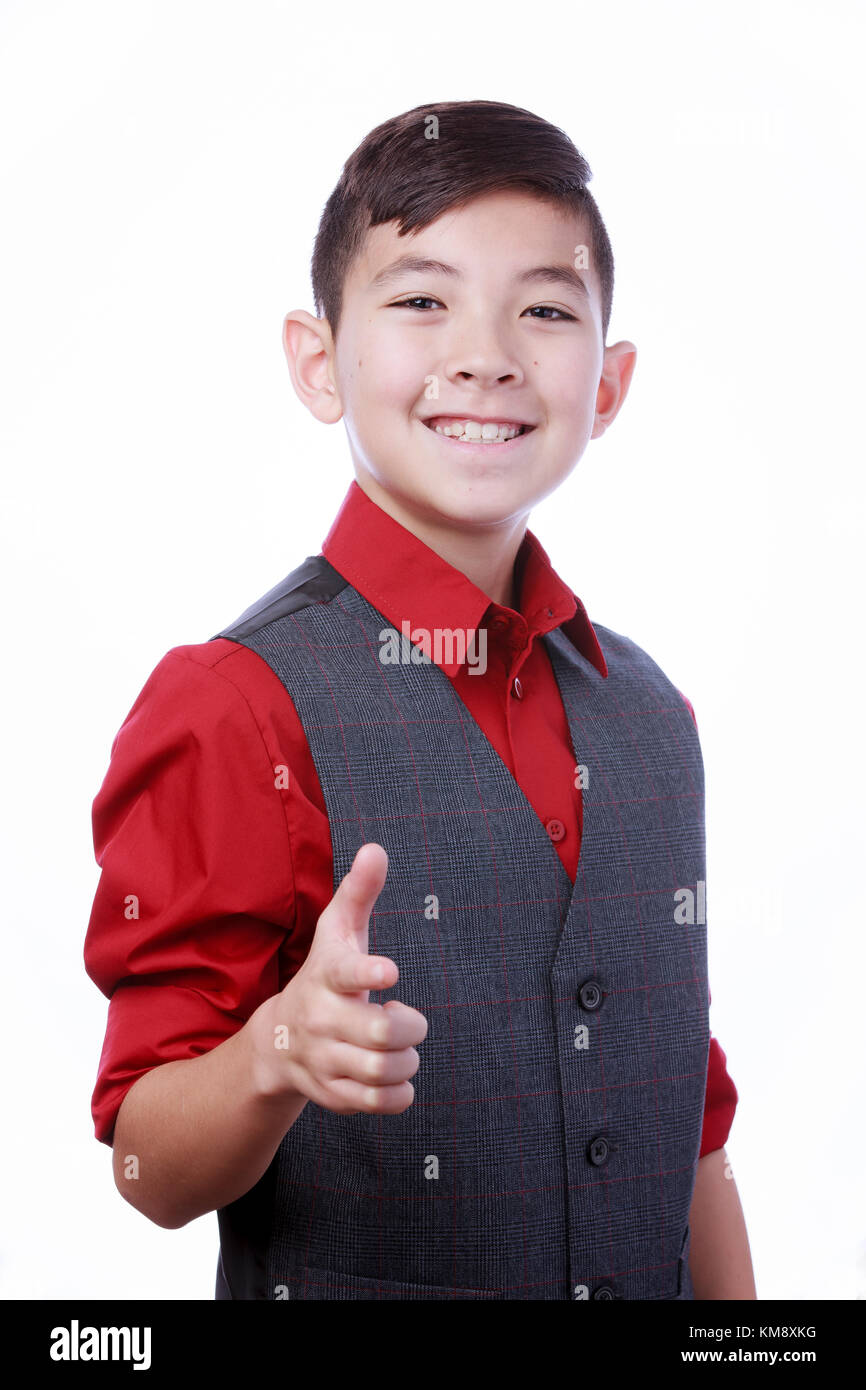 Confident young boy hi-res stock photography and images - Alamy
