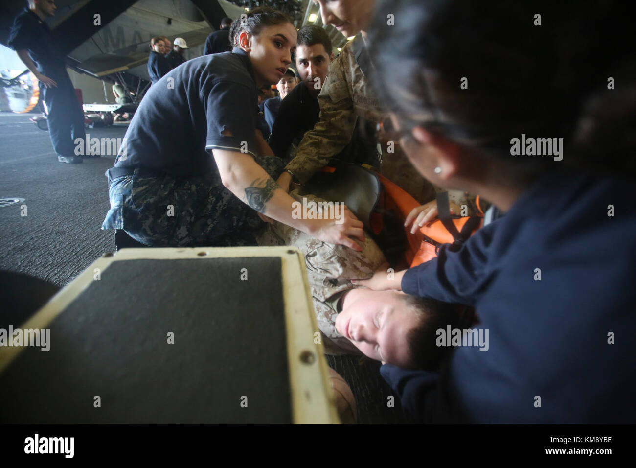u.s. 5th fleet area of operations (oct. 31, 2017) – sailors with the ...