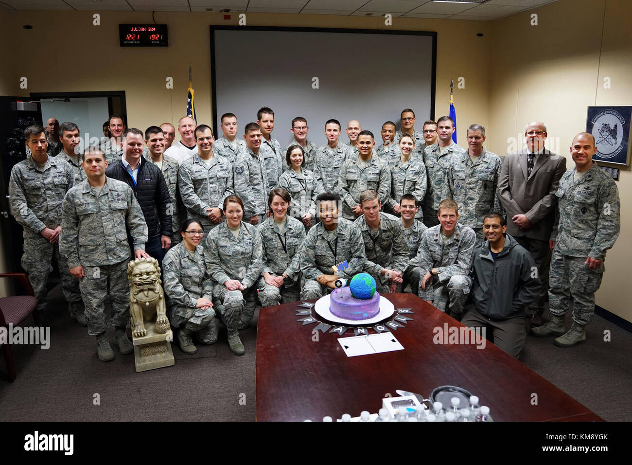 3rd space experimentation squadron members gather during the automated ...