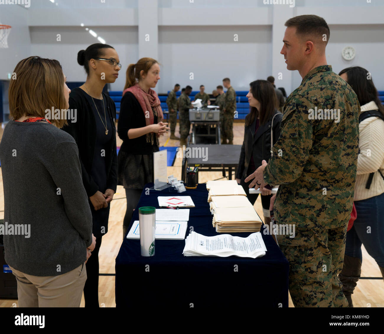 u.s. service members and civilian personnel participate in a ...